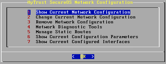 KeyControl System Console Menu Overview